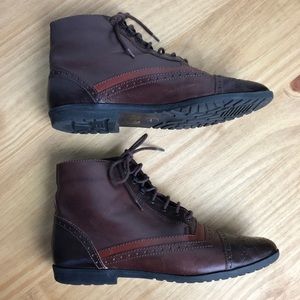 Sabree | Shoes | Sabree Brown Lace Up Boots | Poshmark